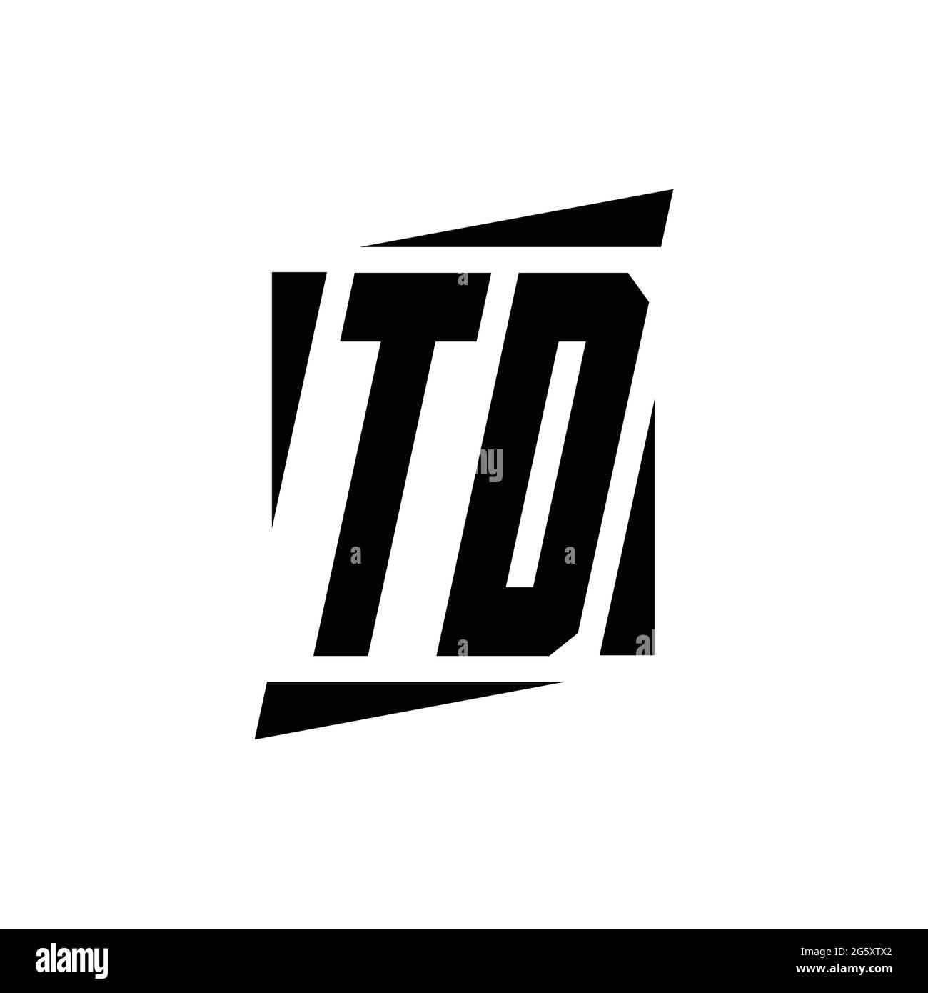 TD Logo monogram with modern style concept design template isolated on ...