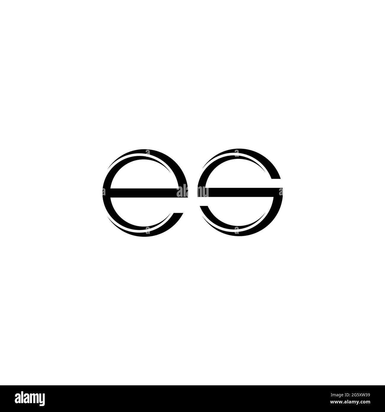 ES Logo monogram with slice rounded modern design template isolated on ...