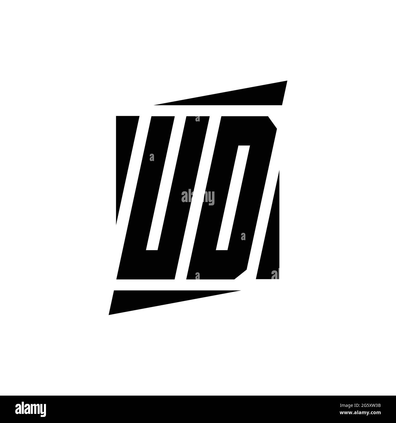 UD Logo monogram with modern style concept design template isolated on ...