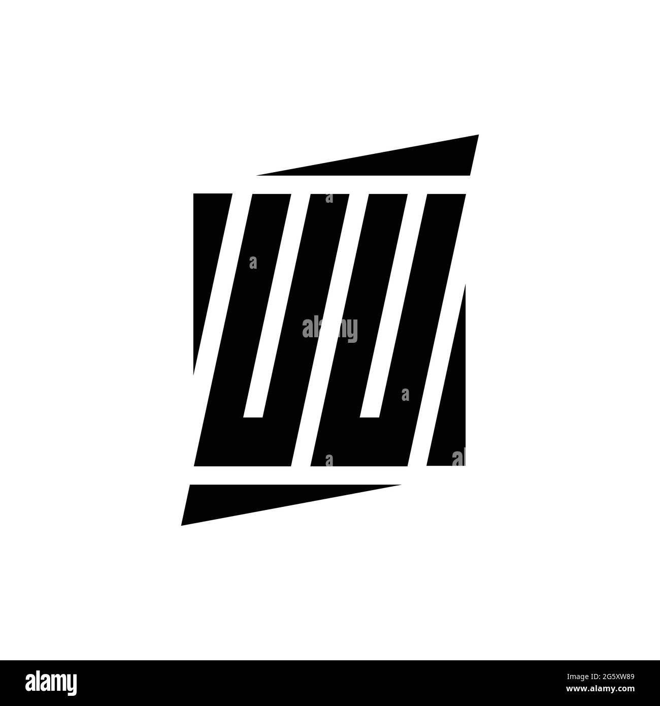 UU Logo monogram with modern style concept design template isolated on ...