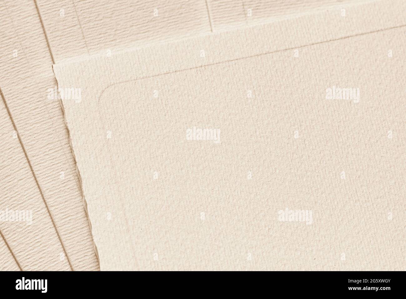 Texture of vintage beige postal cards for letters. Background, copy ...