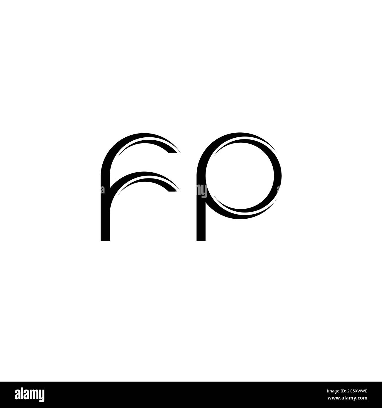 Fp logo concept design Stock Vector Images - Alamy