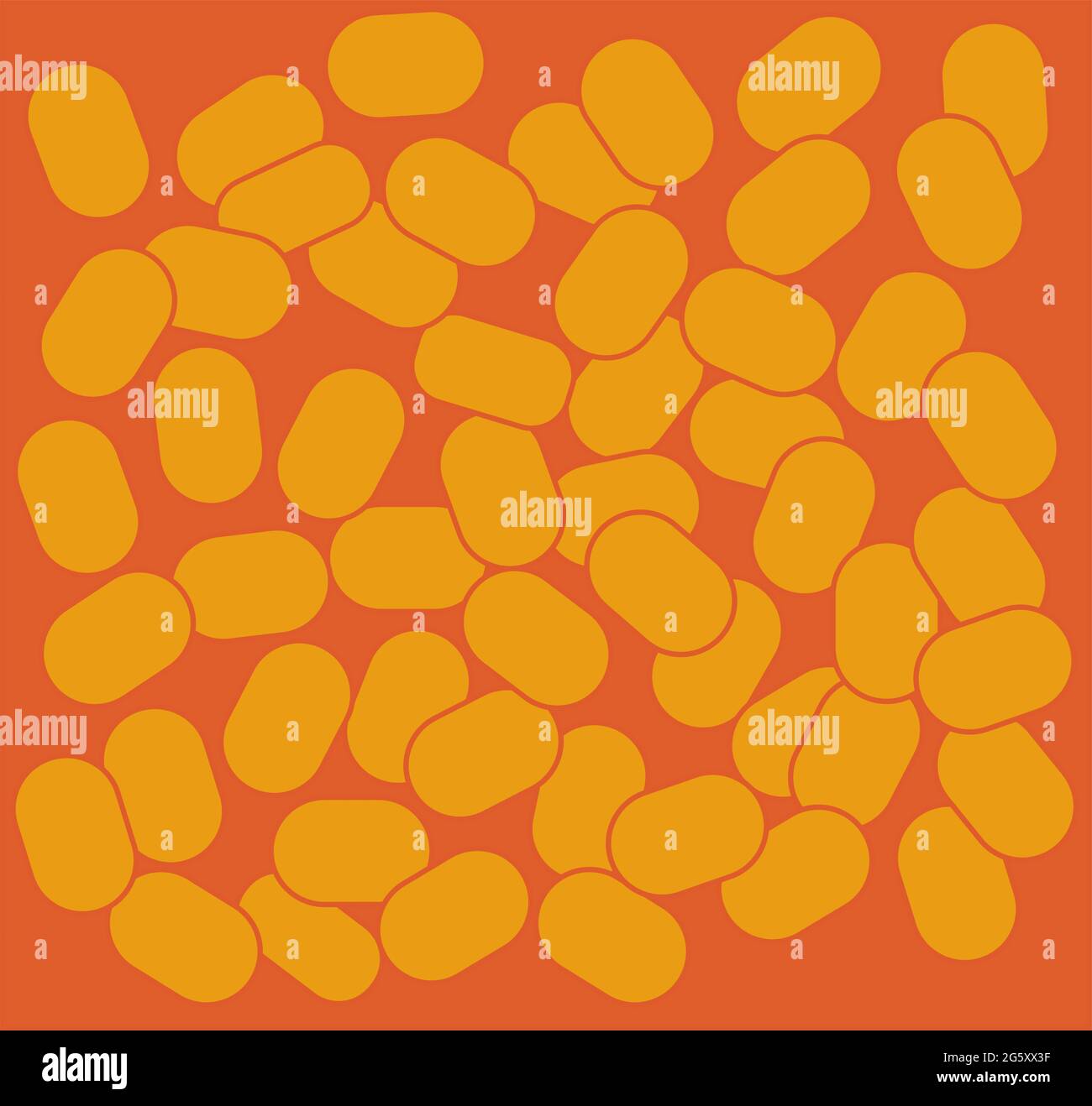 A graphic illustration of Baked Beans in sauce for use as an icon or ...