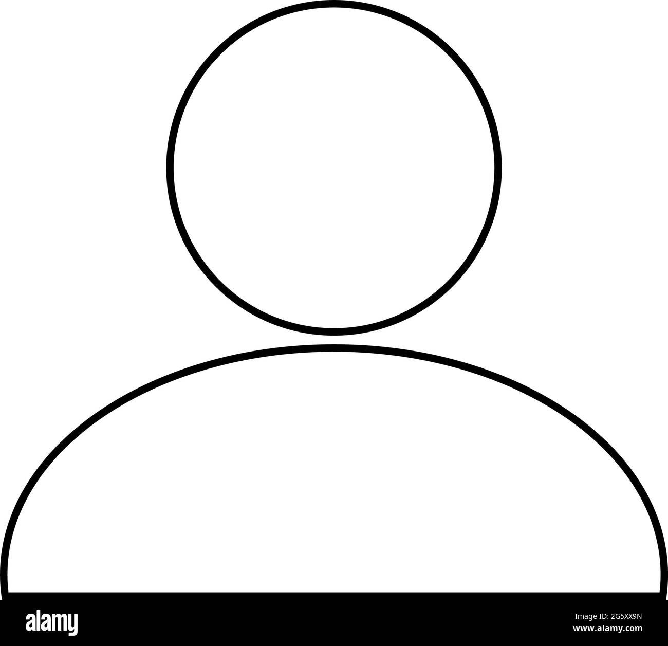 A graphic illustration of A basic person for use as an icon or logo ...