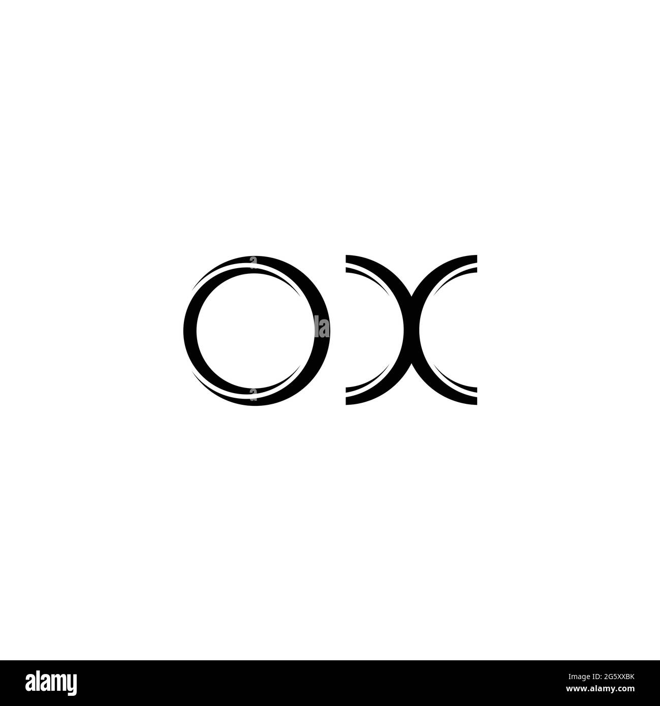 Ox letters Stock Vector Images - Alamy