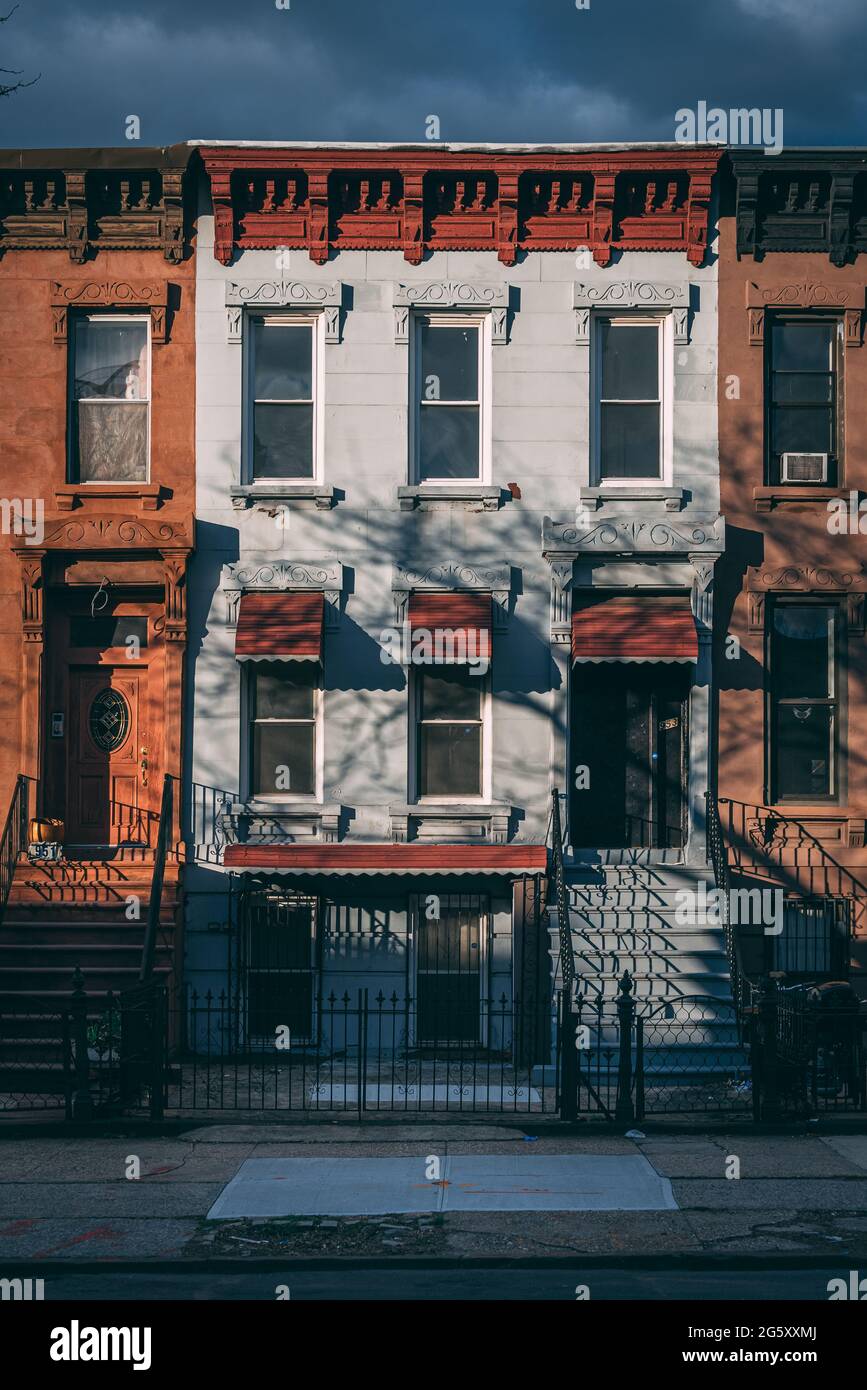 Houses in Bushwick, Brooklyn, New York City Stock Photo - Alamy