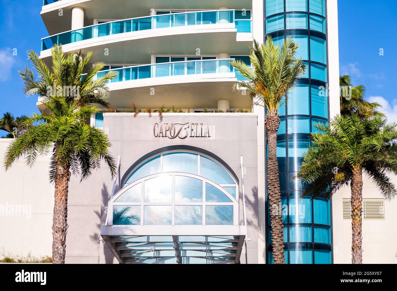 Miami Beach, USA - May 5, 2018: Capo Bella Capobella oceanfront South ...