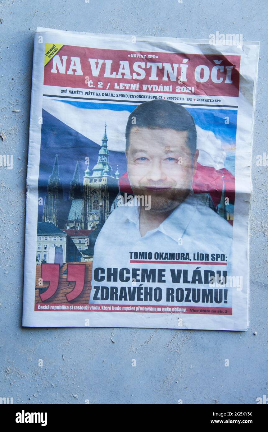 Prague newspaper hi-res stock photography and images - Alamy