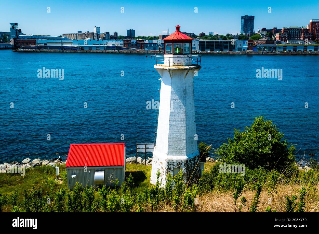 georges Island Lighthouse Stock Photo - Alamy