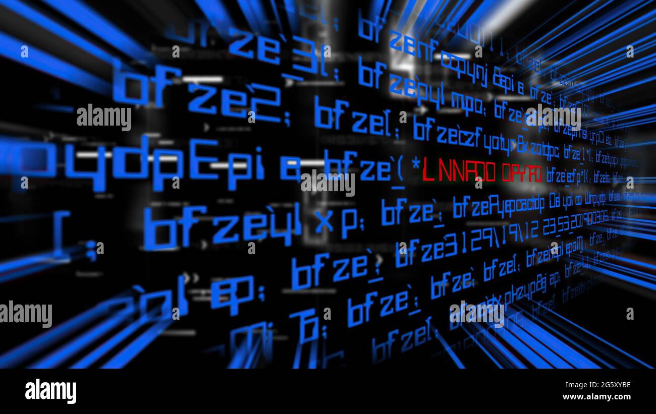 Decoding on computer screen concept Stock Photo - Alamy