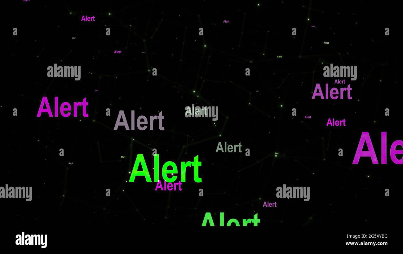 Alert text against abstract background Stock Photo - Alamy