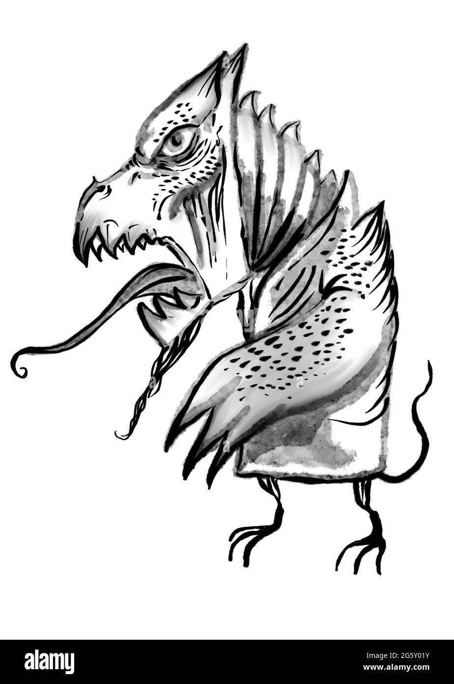 Monster concept nightmare you Black and White Stock Photos & Images - Alamy