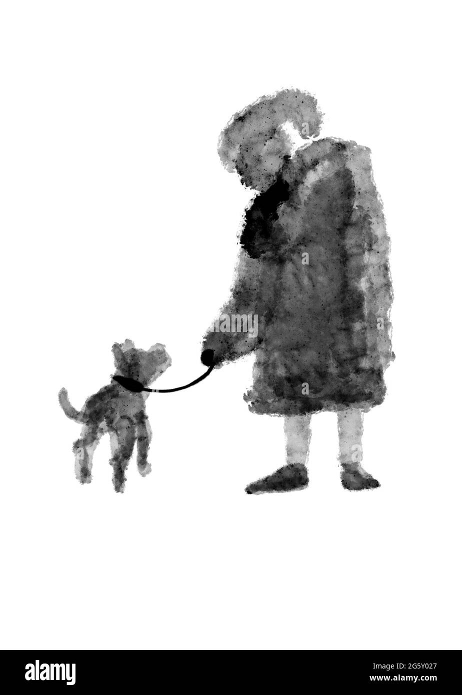 man and his dog Stock Photo - Alamy