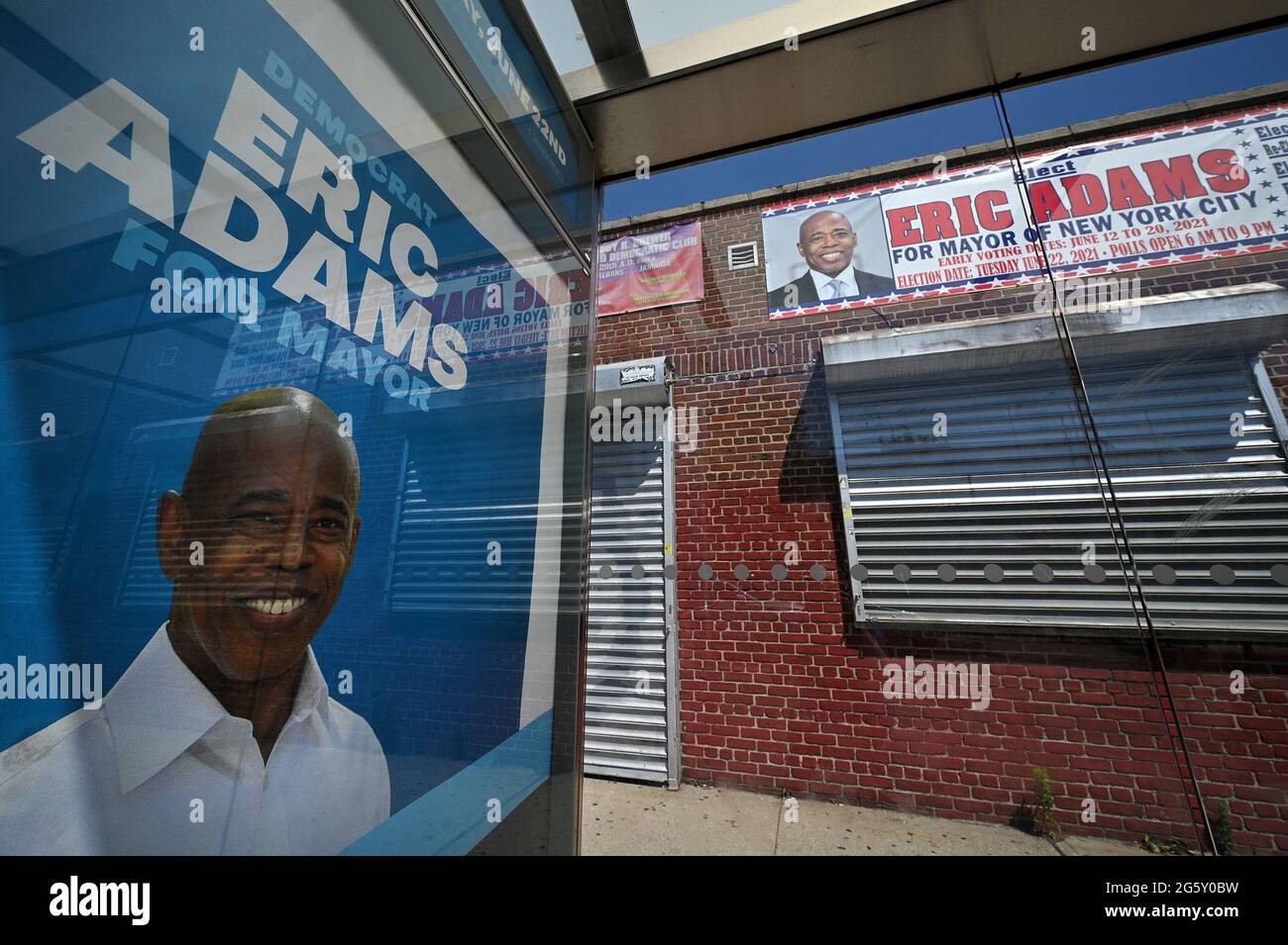 New York, USA. 30th June, 2021. An Eric Adams for Mayor of New York ...