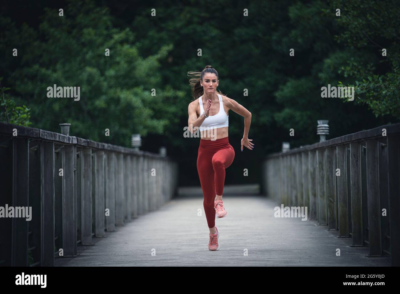 Athlete girl running, it is her lifestyle Stock Photo - Alamy