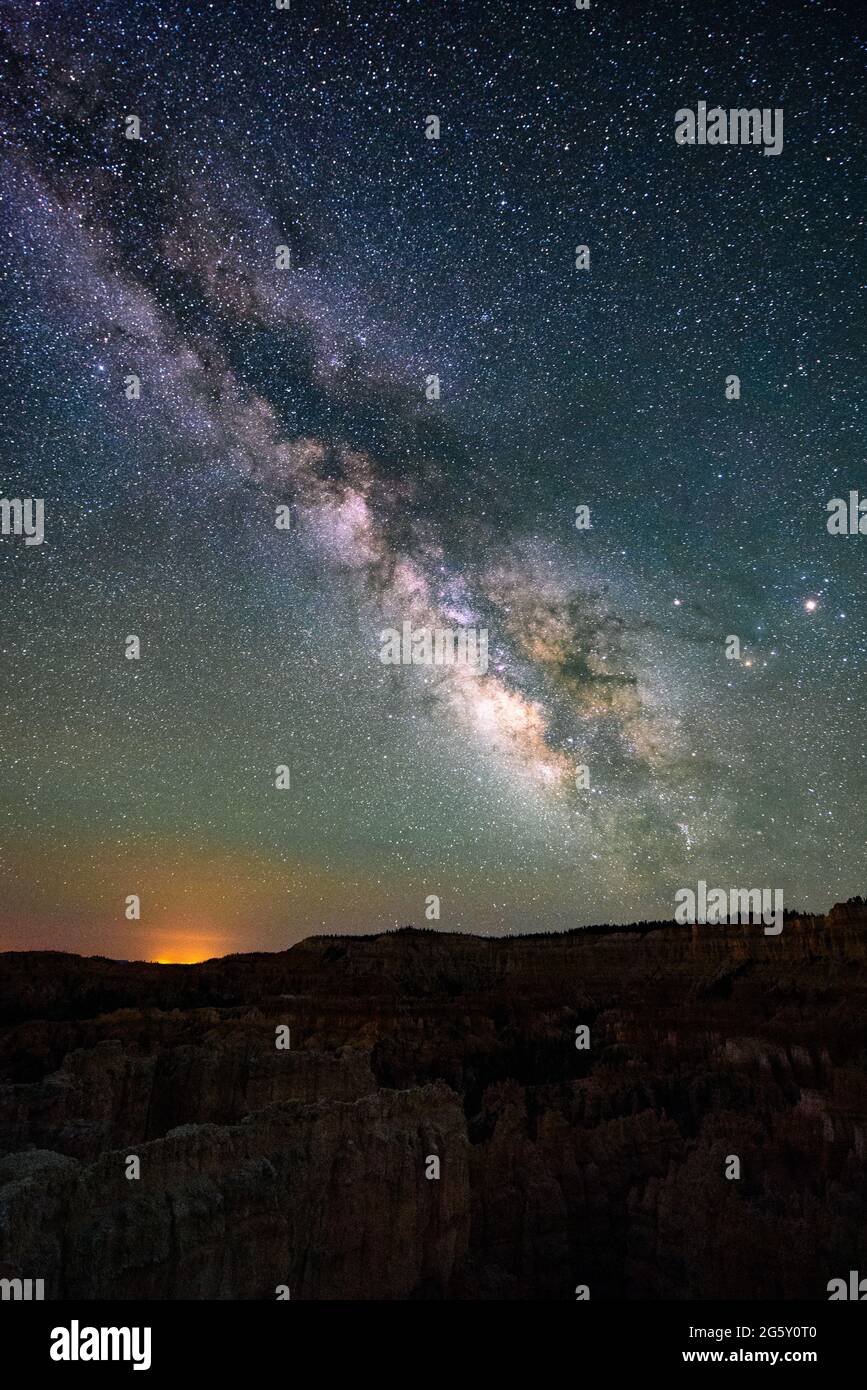 Sagitarius and scorpius constellation in the center of the Milky Way ...