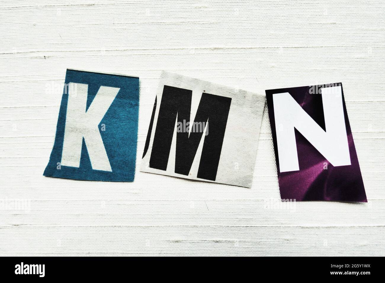 Kmn font hi-res stock photography and images - Alamy