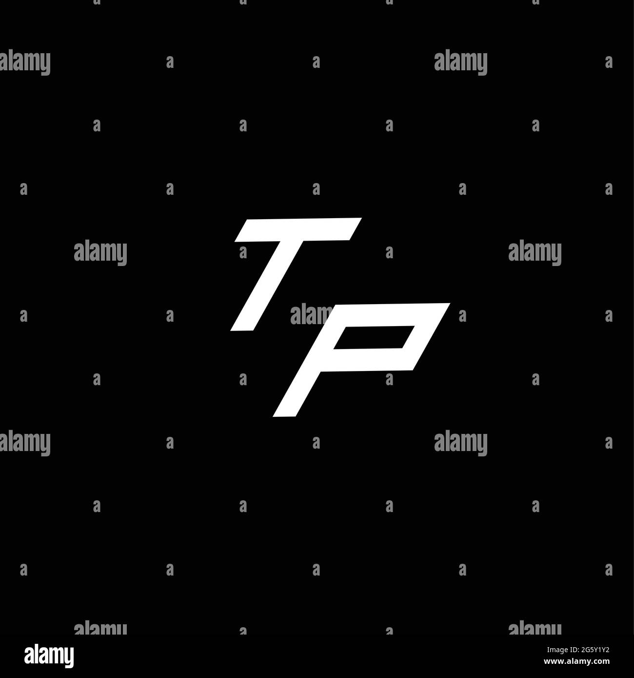 TP logo monogram with up to down style modern design template isolated ...