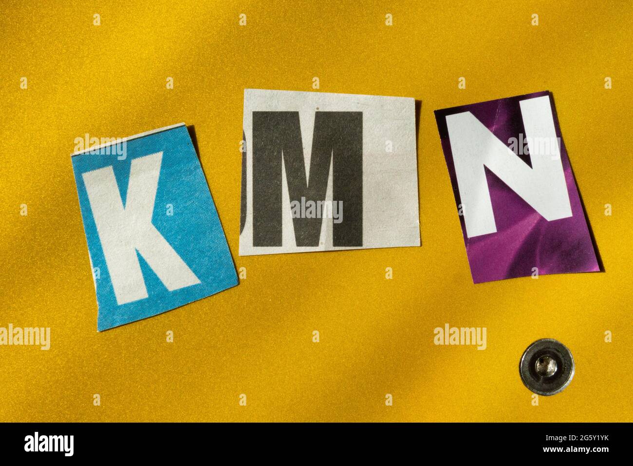 Kmn font hi-res stock photography and images - Alamy