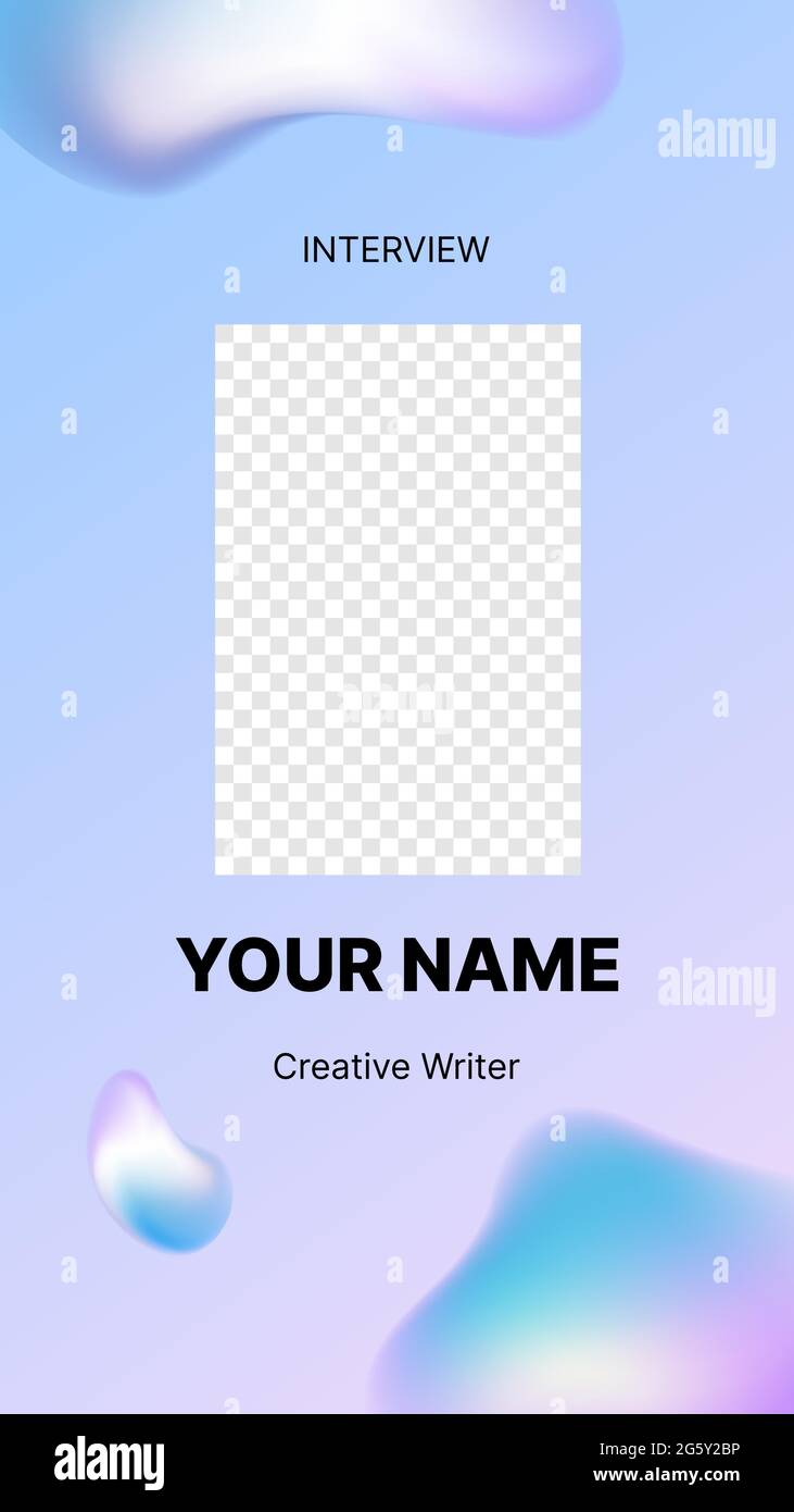 Vertical Banner for Your Account. Job Interview Template. Put Your ...