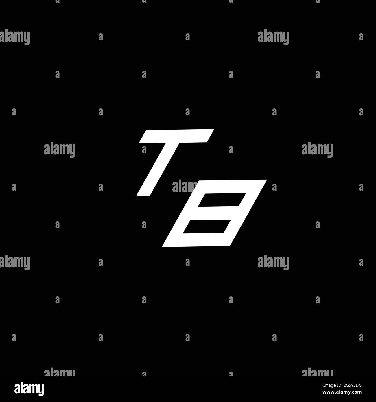TB logo monogram with up to down style modern design template isolated ...