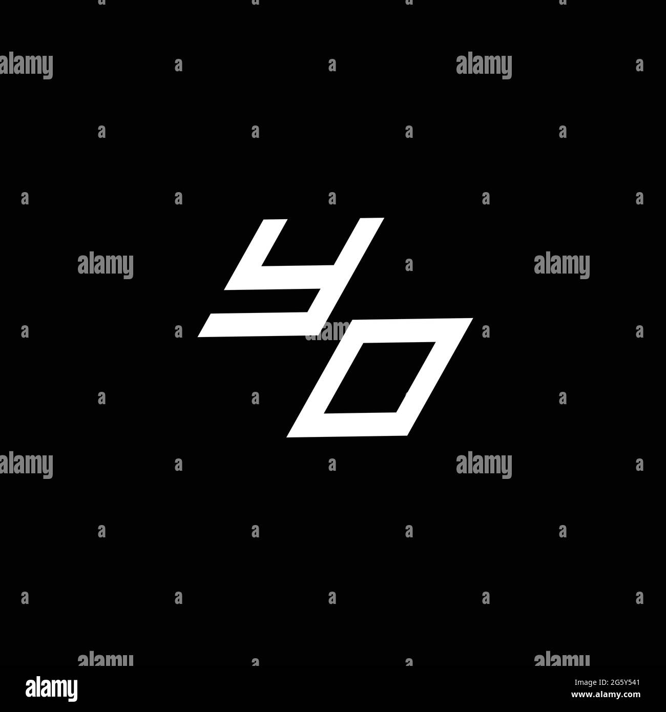 YO logo monogram with up to down style modern design template isolated ...
