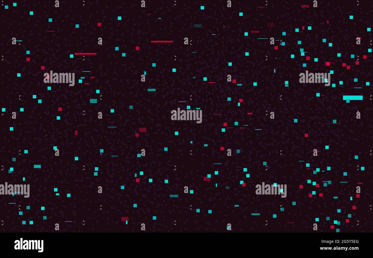 Glitch background. Color pixel effect. Digital cyberpunk noise. Broken ...