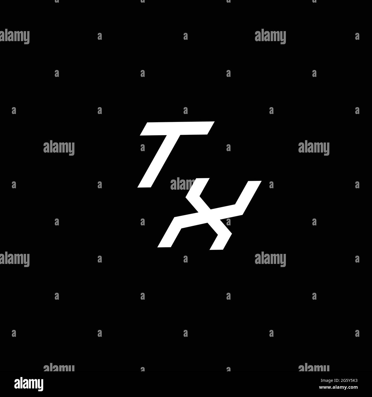 TX logo monogram with up to down style modern design template isolated ...