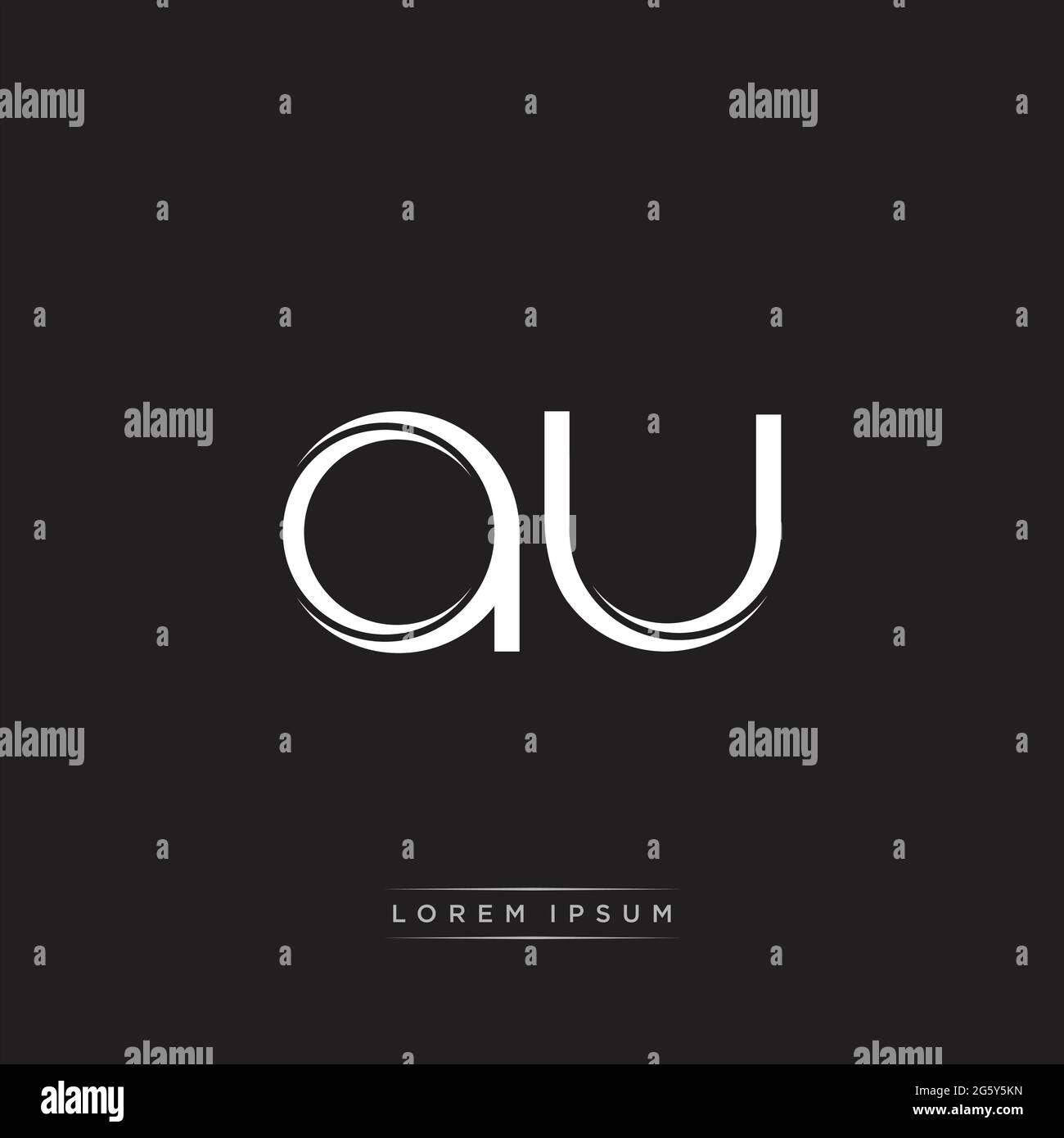 Initial Letter Split Lowercase Logo Modern Monogram Template Isolated ...