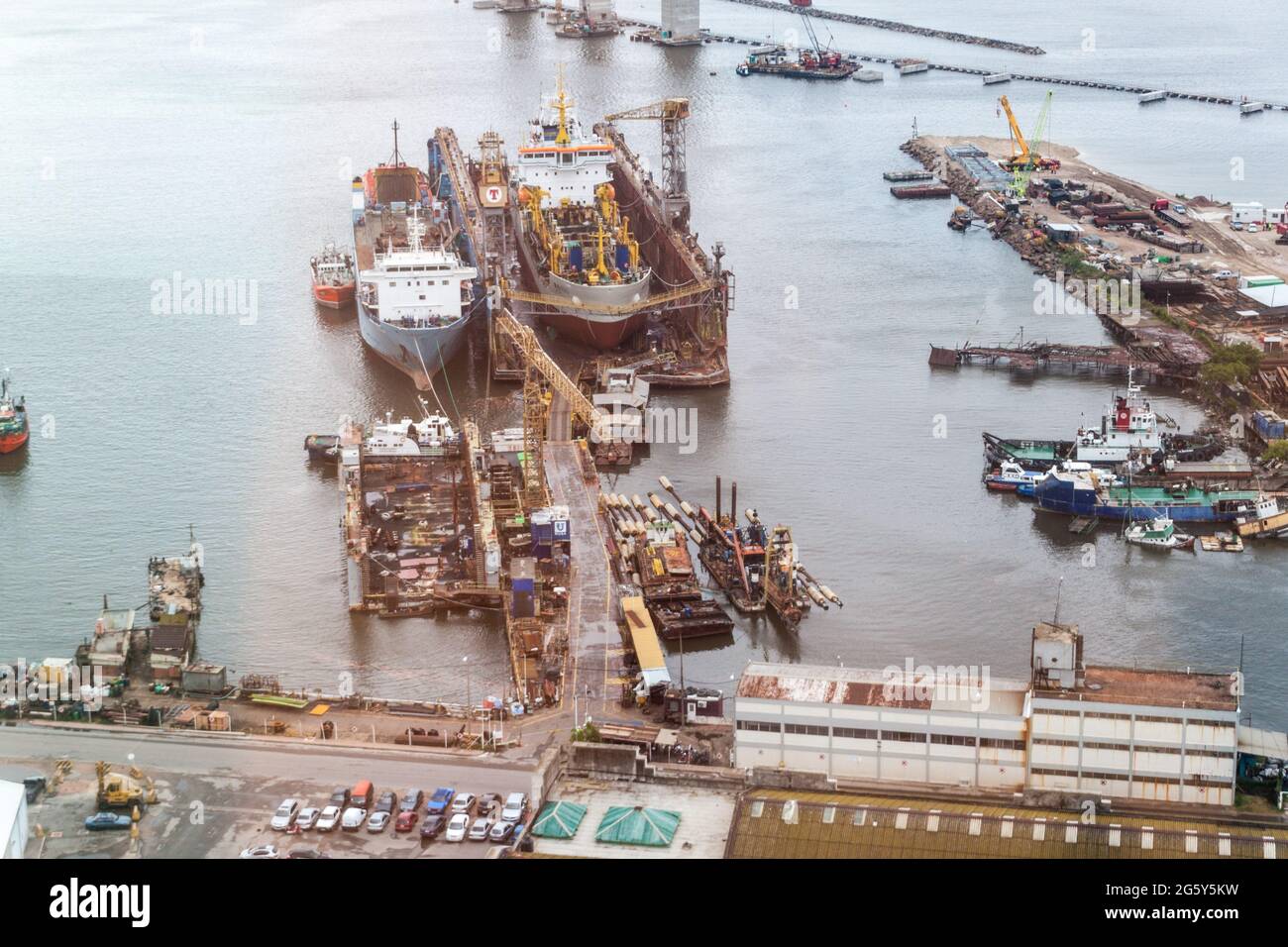 Aerial of port of montevideo hi-res stock photography and images - Alamy