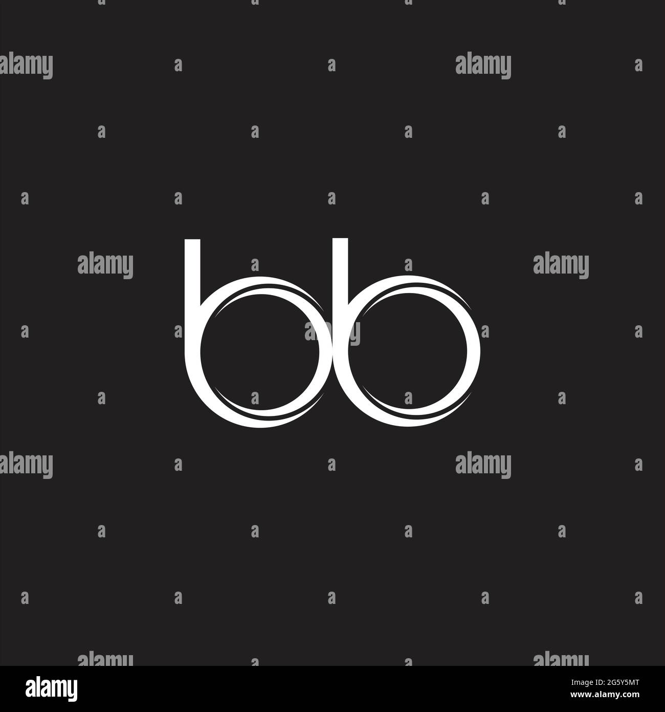 Initial Letter Split Lowercase Logo Modern Monogram Template Isolated ...
