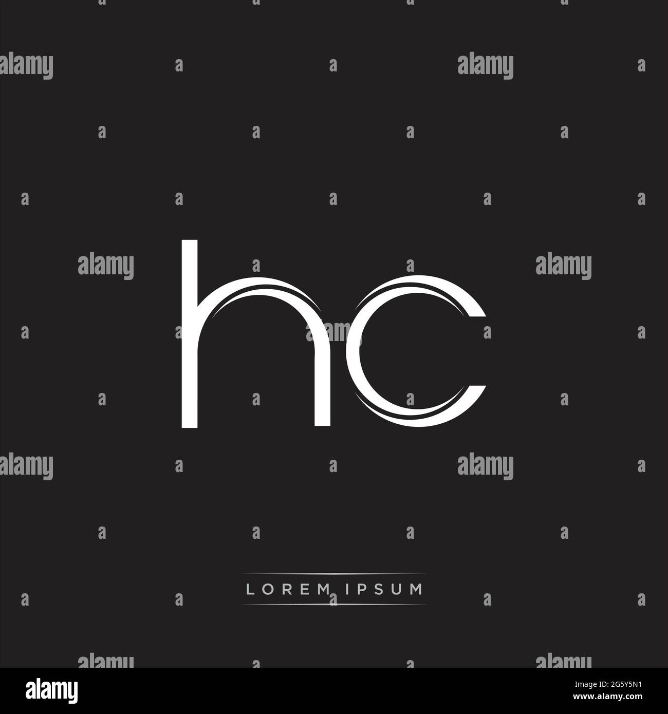 Initial Letter Split Lowercase Logo Modern Monogram Template Isolated ...