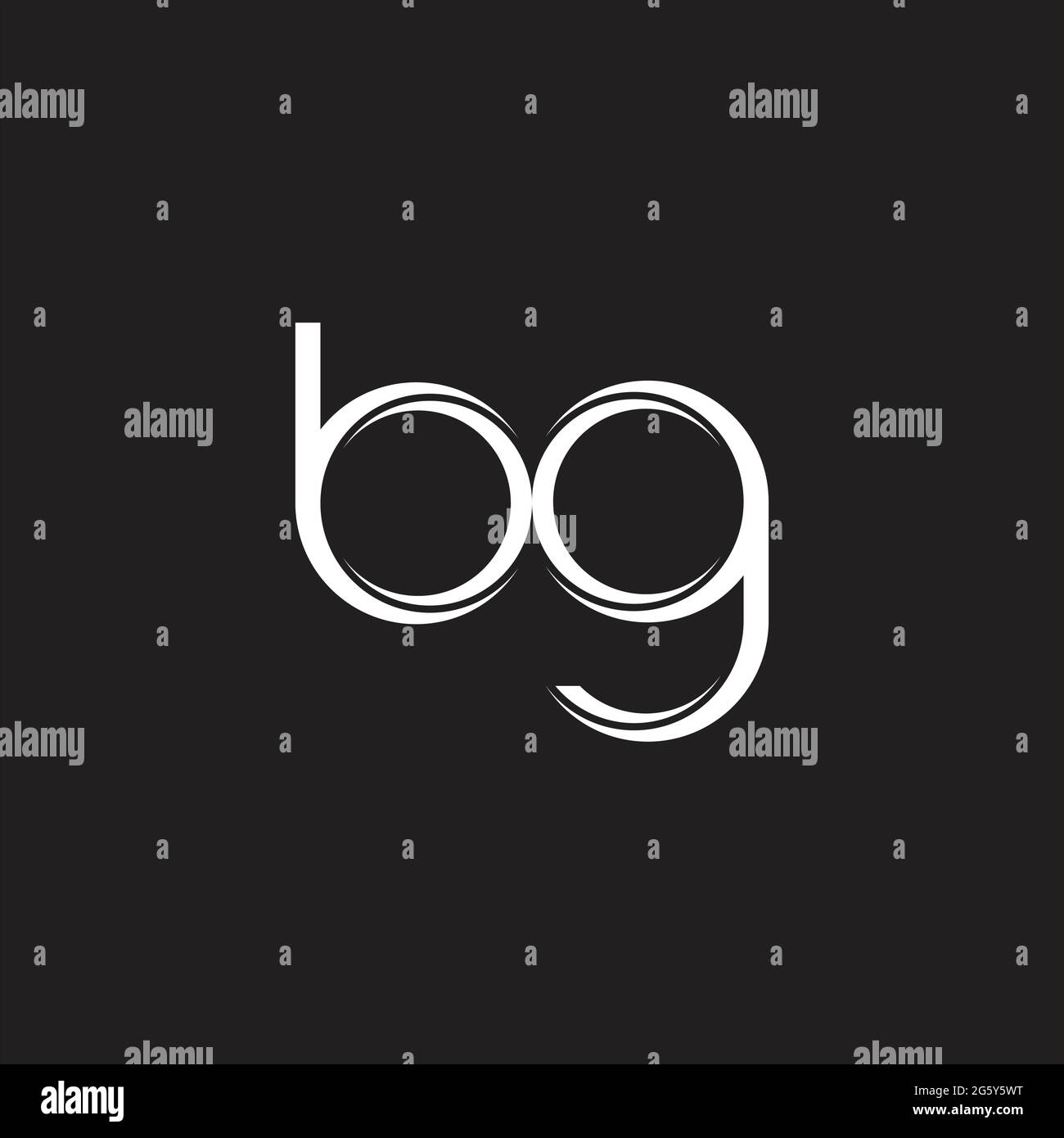 Initial Letter Split Lowercase Logo Modern Monogram Template Isolated ...
