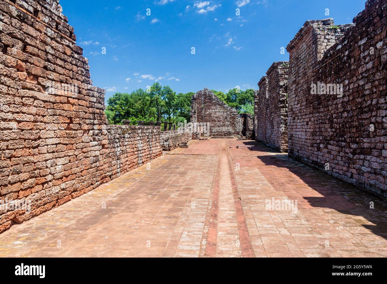 Jesuit mission ruins in Trinidad, Paraguay Stock Photo - Alamy