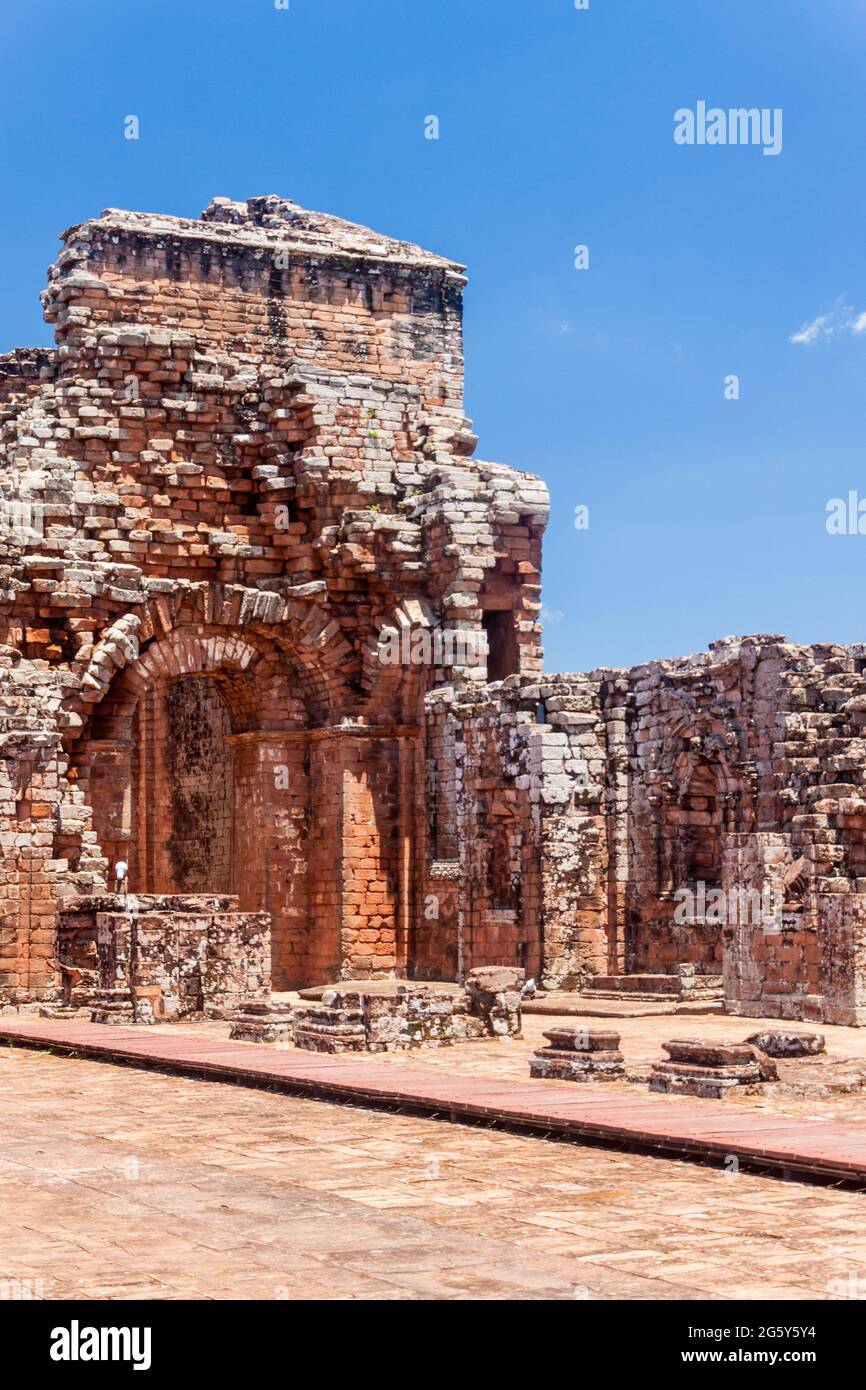 Jesuit mission ruins in Trinidad, Paraguay Stock Photo - Alamy