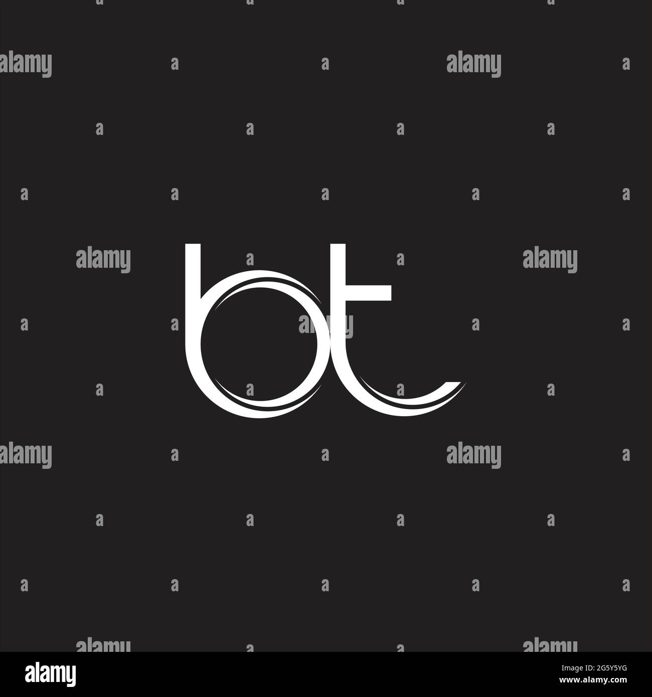 Initial Letter Split Lowercase Logo Modern Monogram Template Isolated ...