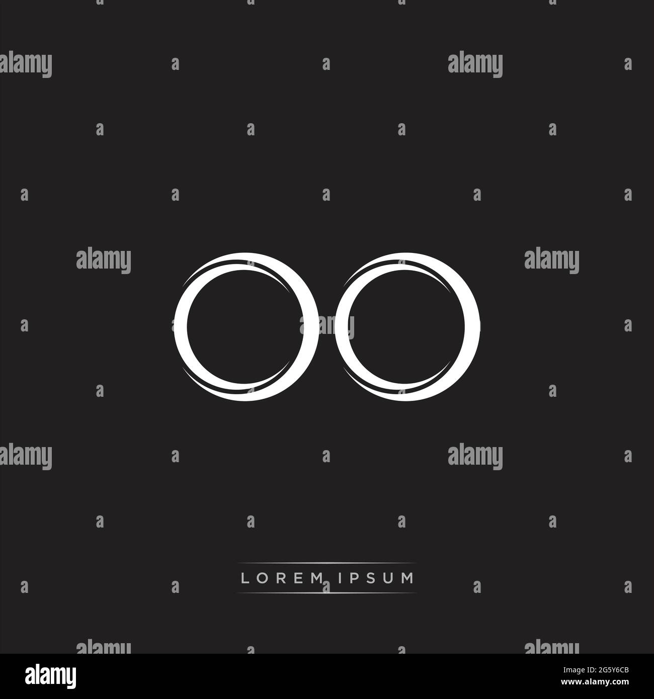 Oo modern logo hi-res stock photography and images - Alamy