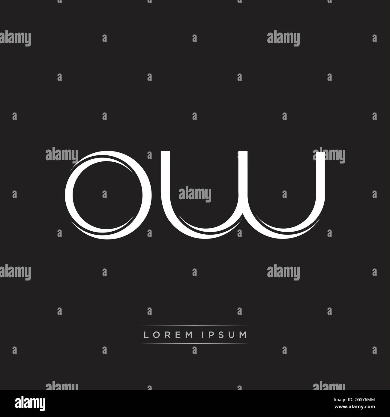 Initial Letter Split Lowercase Logo Modern Monogram Template Isolated ...