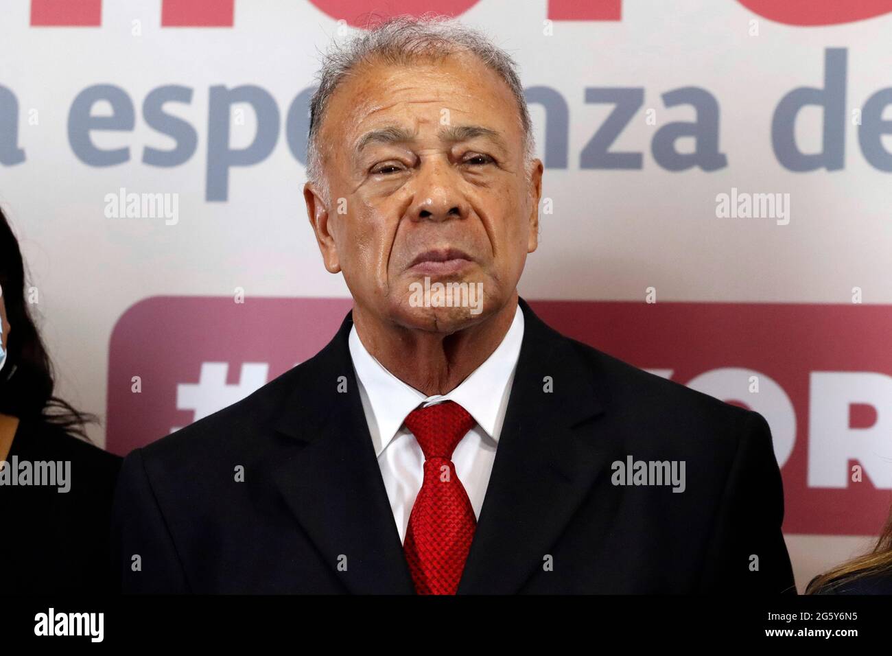 MEXICO CITY, MEXICO - JUNE 9: Alberto Anaya of PT political party ...