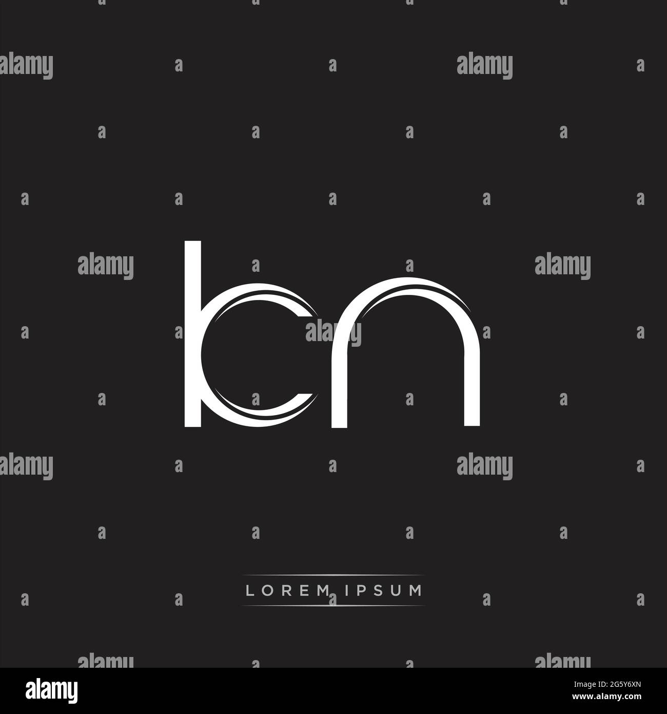 Initial Letter Split Lowercase Logo Modern Monogram Template Isolated ...