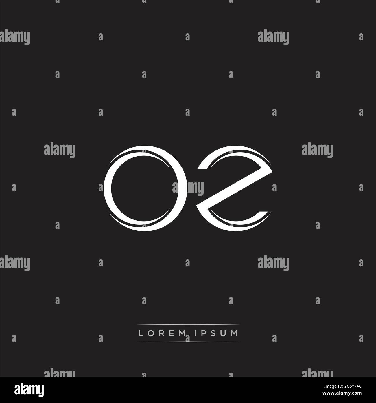 Zo modern logo hi-res stock photography and images - Alamy