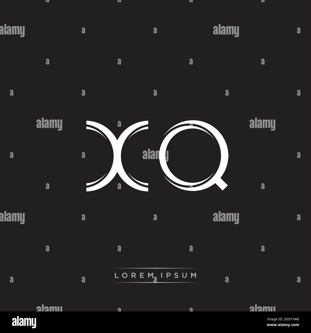 Initial Letter Split Lowercase Logo Modern Monogram Template Isolated ...