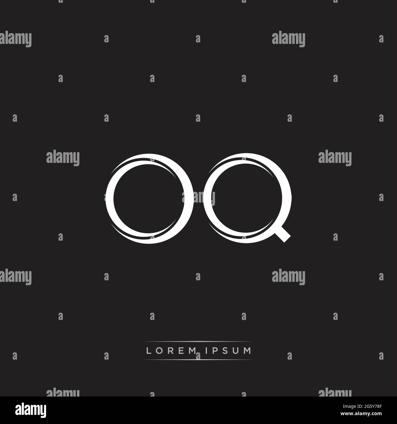 Initial Letter Split Lowercase Logo Modern Monogram Template Isolated ...