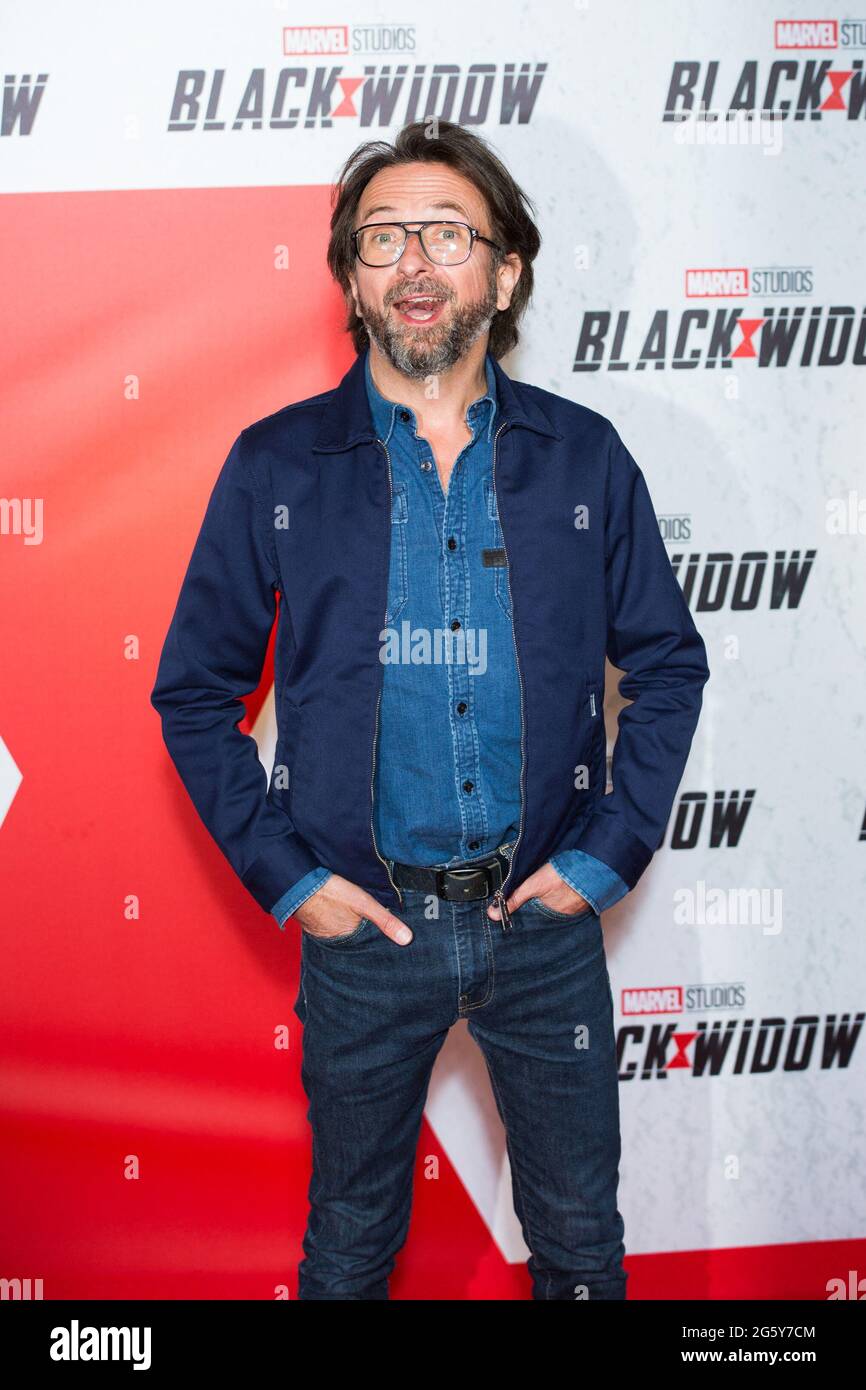 Alex Jaffray attend the 'Black Widow' Paris Film Premiere at cinema Le ...