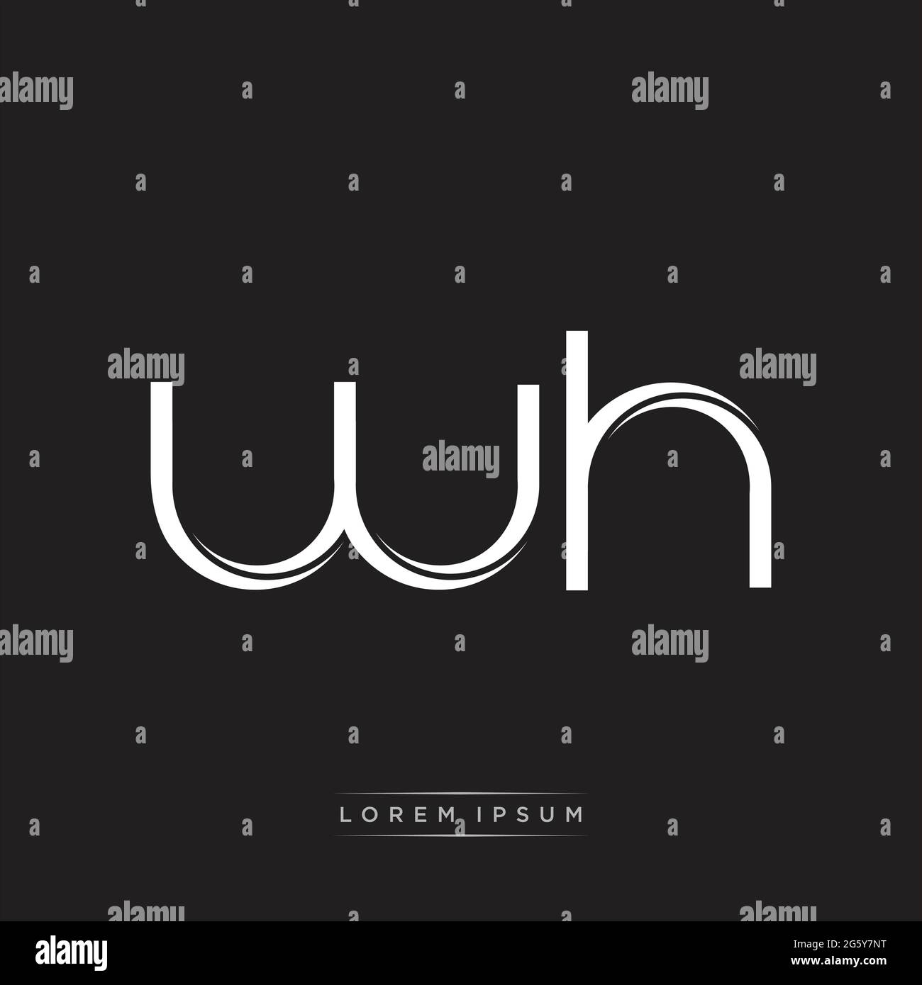 Initial Letter Split Lowercase Logo Modern Monogram Template Isolated ...