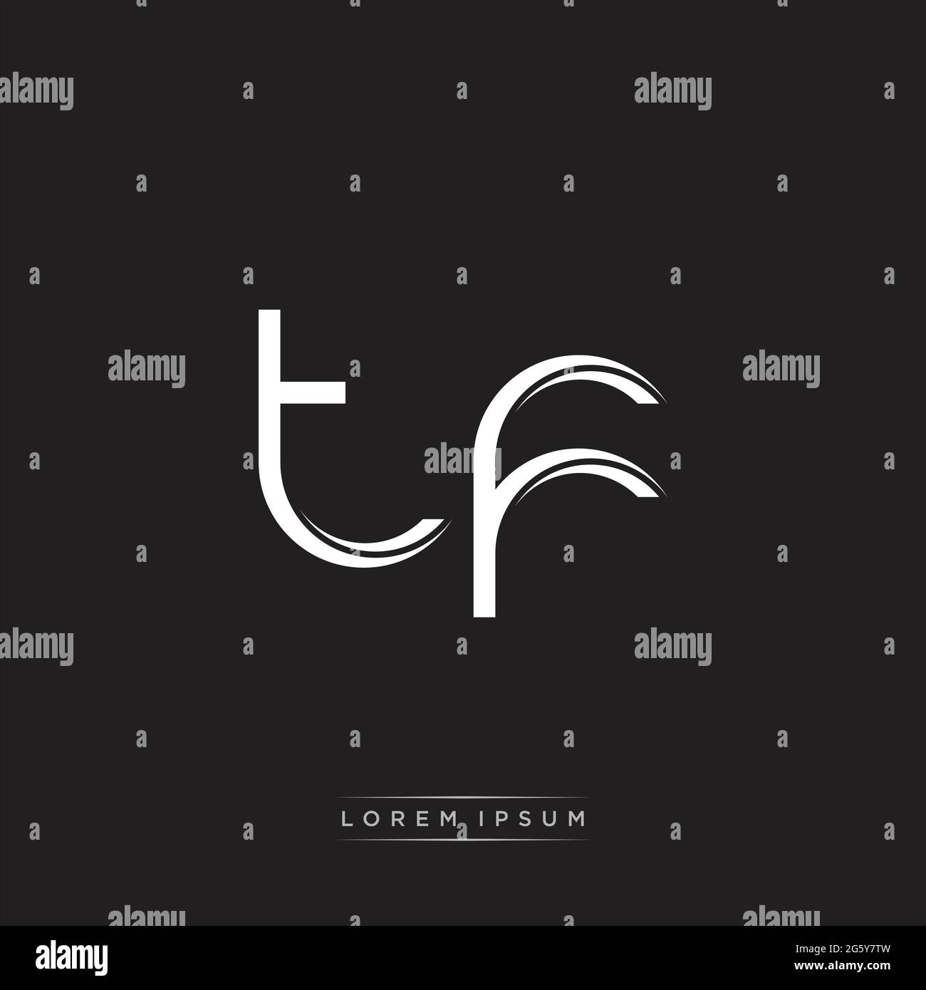 Initial Letter Split Lowercase Logo Modern Monogram Template Isolated ...
