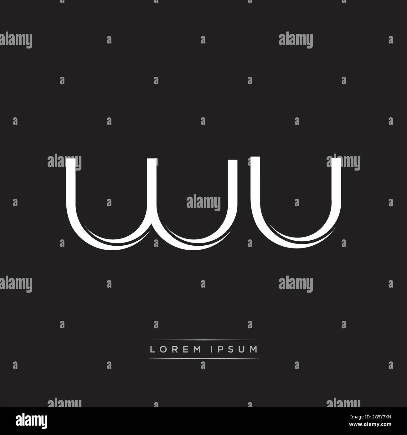 Wu modern logo hi-res stock photography and images - Alamy