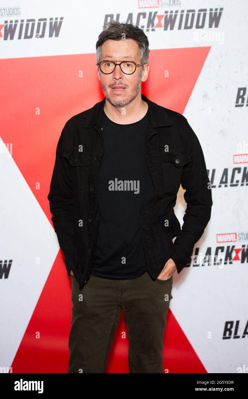 Jean-Luc Lemoine attend the 'Black Widow' Paris Film Premiere at cinema ...