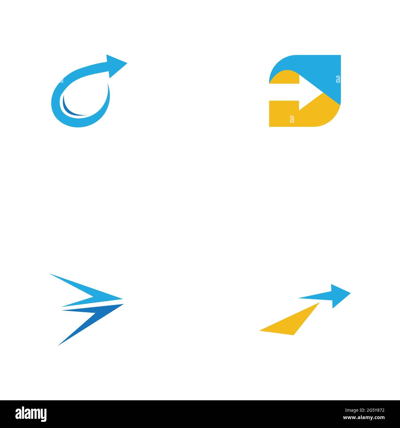 set of arrow logo business illustration design Stock Vector Image & Art ...