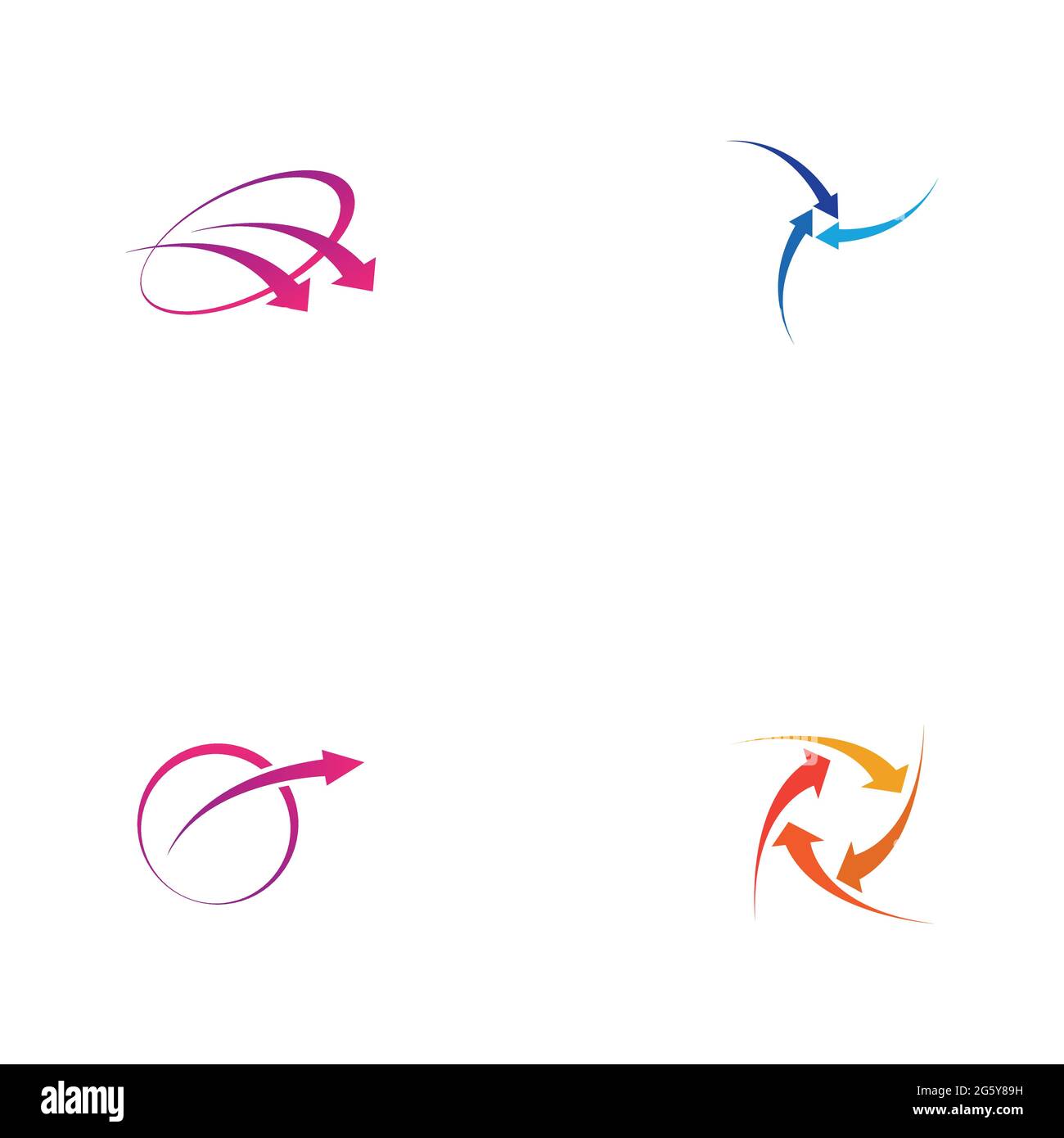 set of arrow logo business illustration design Stock Vector Image & Art ...